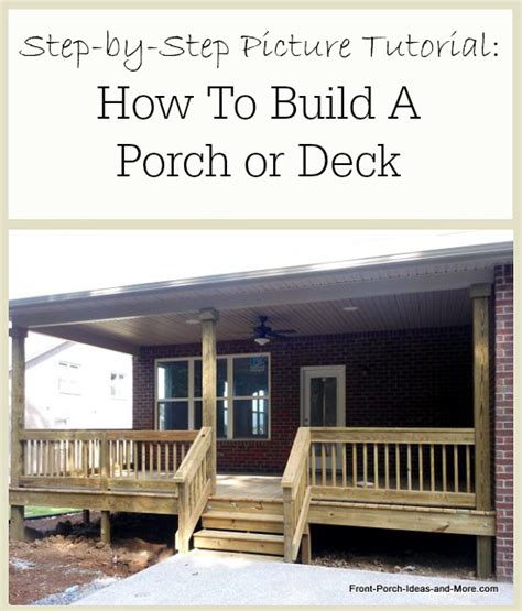 How To Build A Deck Or Porch Guide