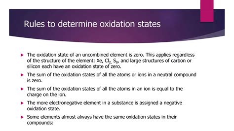 Oxidation State Pptx