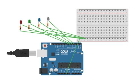 Circuit Design Ring Counter Arduino Tinkercad