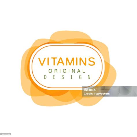 비타민 로고 원래 디자인 약국 레이블 벡터 일러스트 레이 션 0명에 대한 스톡 벡터 아트 및 기타 이미지 0명 개념 건강한 식생활 Istock