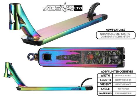 Envy Jon Reyes Deck Oil Slick Aosv4 Ltd Custom Scooters