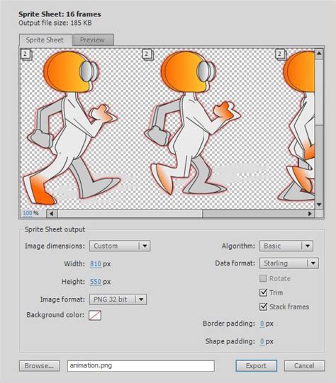 Ten Steps To Creating Animations For Games And Web Using Sprite Sheets