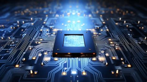 Premium Photo Photo Detailed Abstract Blue Pcb Background Generative Ai