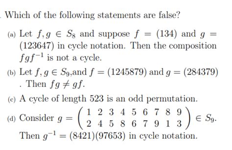 solved which of the following statements are false a ﻿let