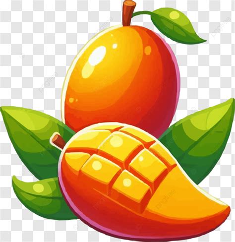 망고 벡터 일러스트 레이 션 흰색 배경 밝고 화려한에 고립 만화 스타일의 아이들 어린이 다채로운 망고 Png 일러스트 및 이미지 에 대한 무료 다운로드 Pngtree