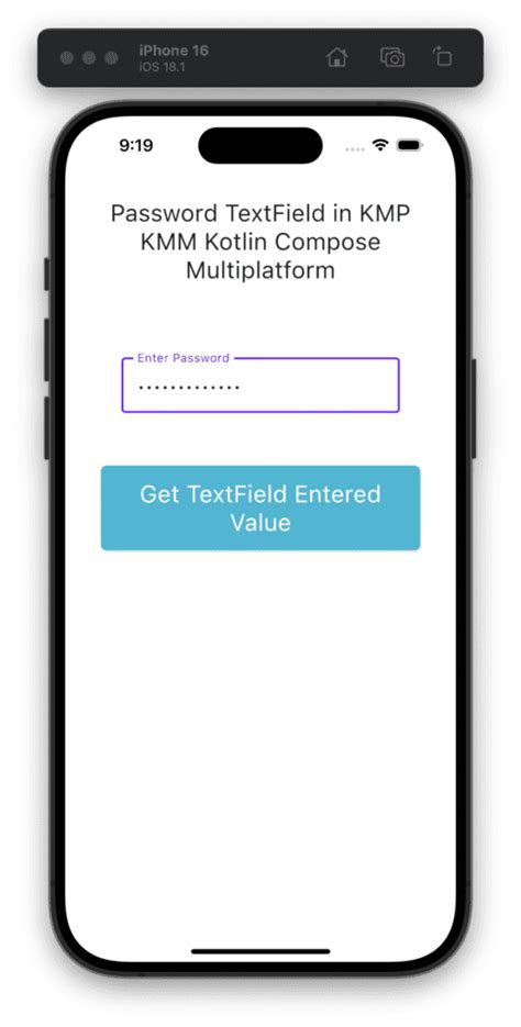 Textfield In Kmp Kmm Kotlin Compose Multiplatform