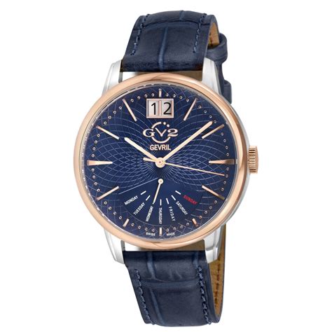 Gv2 By Gevril Rovescio Quartz Black Dial Mens Watch 56215 840840146137