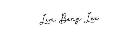 88 Lim Beng Lee Name Signature Style Ideas Free Electronic Sign
