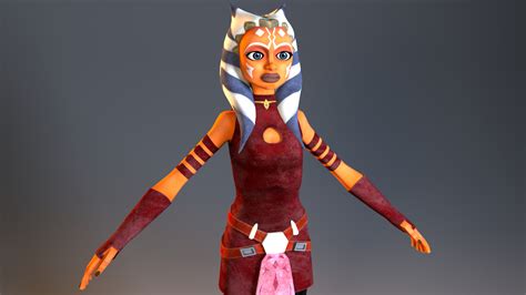Artstation Ahsoka Tano 3d Model Animations Artstation Ahsoka Tano 3d Model Animations