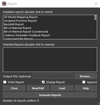 How To Add The Pin Pair Information To Quick Report Template