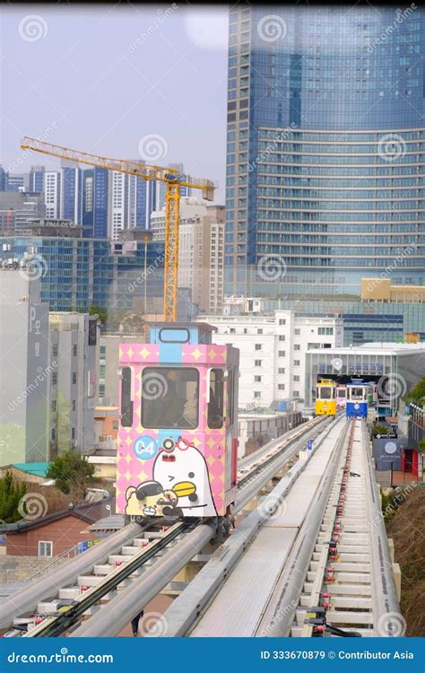 Capsule Train In Busan South Korea Colorful Capsule Train In Busan