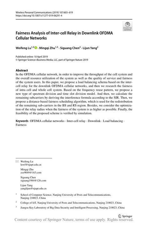 Fairness Analysis Of Inter Cell Relay In Downlink Ofdma Cellular
