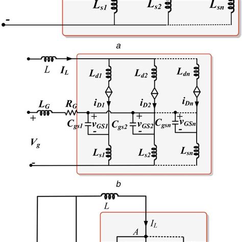 Equivalent Circuits Of Multichip Paralleled Mosfet Module Switching Download Scientific Diagram