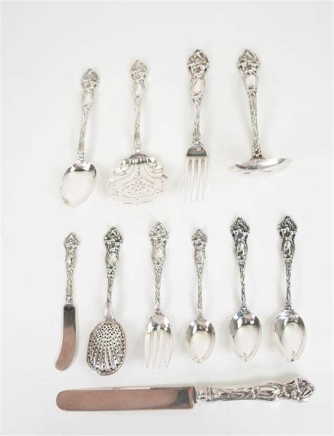 Watson Sterling Lily Flatware Auction