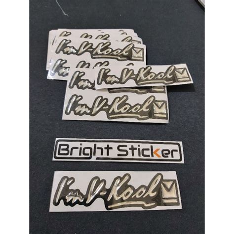 Sticker Emblem Im Vkool Timbul 3d Lazada Indonesia