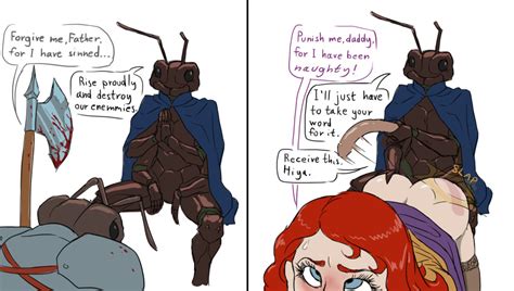 Rule 34 4 Arms Antennae Anatomy Anthro Antinium Armor Arthropod Axe Cape Clothing Dildo Duo