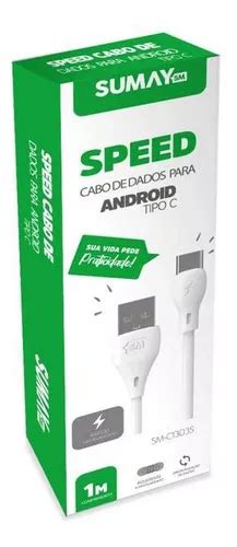 Cabo De Dados Turbo Para Android Tipo C Mercadolivre