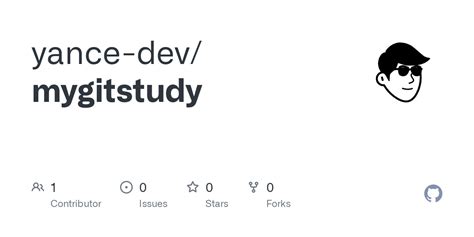 Github Yance Dev Mygitstudy