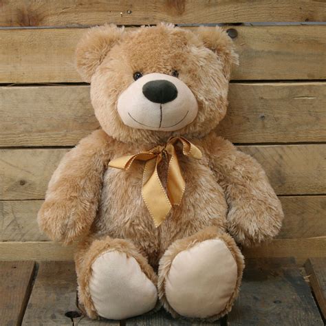 Großer 55 Cm Großer Super Kuscheliger Sitzender Plüsch Teddybär