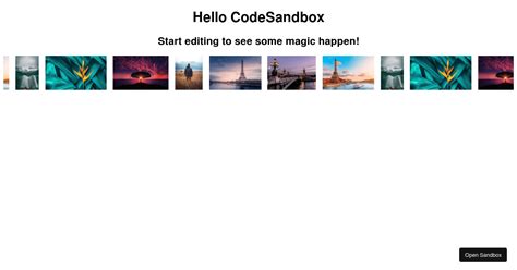 Infinite Horizontal Auto Scroll Forked Codesandbox