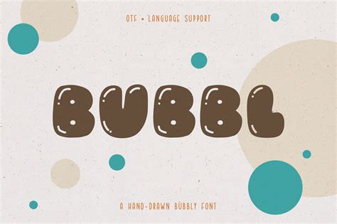 Bubbl Font By J Oliver Designs Thehungryjpeg