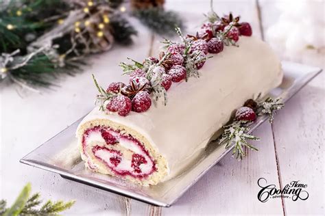Christmas Raspberry Cake Roll Home Cooking Adventure