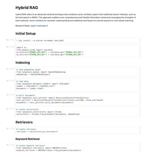 Himanshu Bamorria On Linkedin 🚀 Implementing Hybrid Rag Using Langchain And Chroma Db Looking To