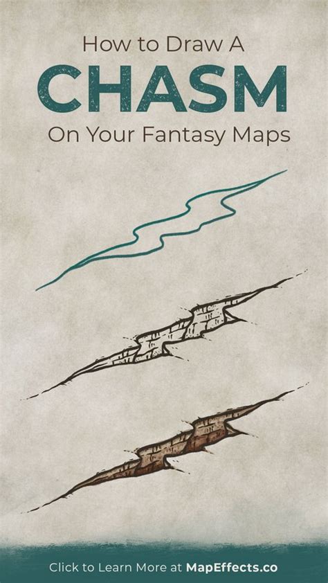 How To Draw A Chasm On Your Fantasy Maps — Map Effects