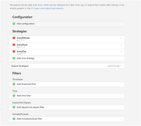 Disable Persistence Service For Item Beginners Openhab Community