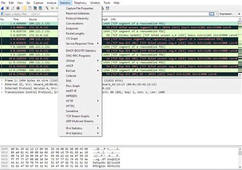 Statistics Menu Functions In Wireshark GeeksforGeeks