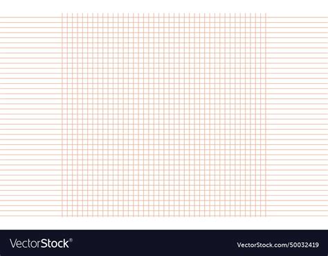Graph Paper Printable Squared Grid Royalty Free Vector Image