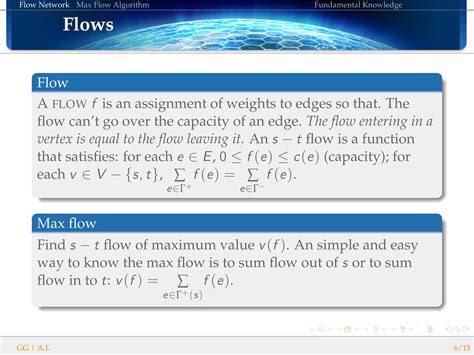 Max Flow Problem PDF