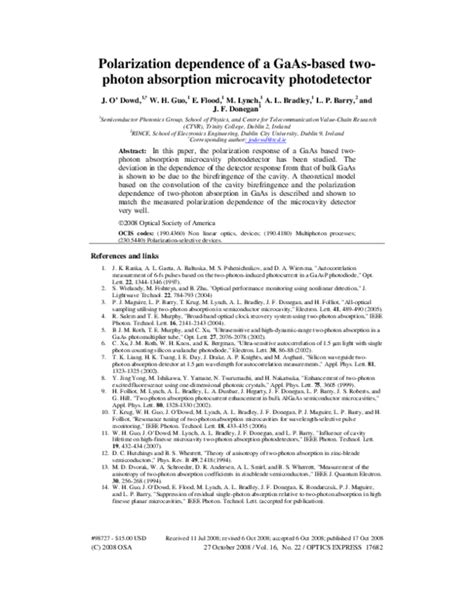 Pdf Optical Performance Monitoring Using Nonlinear Detection