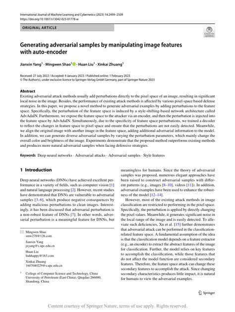 Generating Adversarial Samples By Manipulating Image Features With Auto Encoder