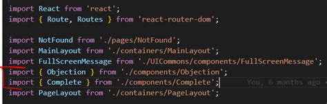 Reactjs How Can I Solve An Error While Importing A Component In A