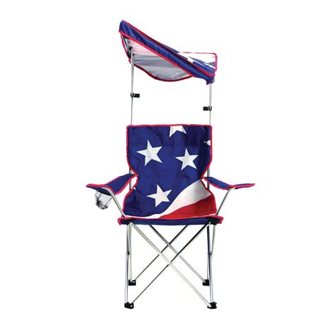 Quik Shade U S Flag 190t Aluminux Folding Chair Do It Best