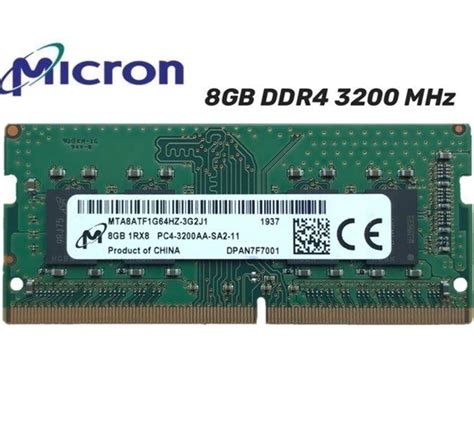 خرید و قیمت رم لپ تاپ میکرون مدل Micron Ddr4 3200mhz Cl22 ظرفیت 8 گیگابایت ترب
