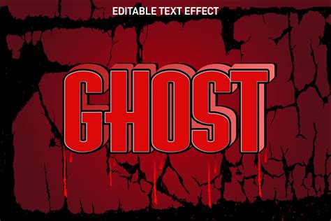 Ghost Editable Text Effect Graphic By Novian Pitulas Creative Fabrica