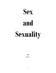 Sex And Sexuality K C Free Download Borrow And Streaming Internet Archive
