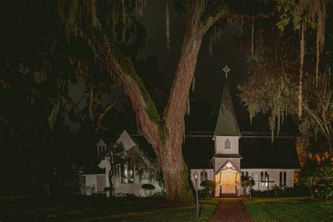 Southern Gothic Church At Night