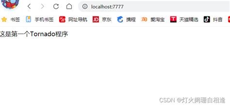 1 1 一个基本的tornado框架程序 csdn博客