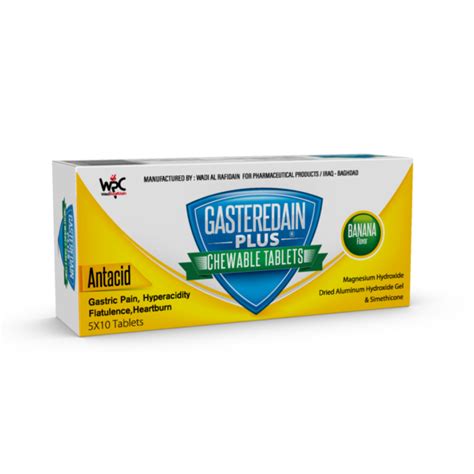 Gasteredain Plus Chewable Tablets Alrafidain
