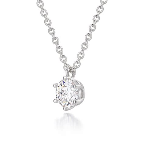 Essentiel 07ct Solitaire Necklace 오네주얼리