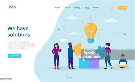 비즈니스 솔루션 관점 팀워크 개념 함께 그림을 받고 퍼즐의 일부를 넣어 창조적 인 문자와 만화 구성 다채로운 플랫 스타일 벡터 일러스트레이션 개념에 대한 스톡 벡터 아트 및