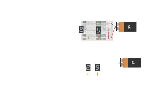 Circuit Design Display 7 Segmentos Tinkercad