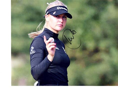 Charley Hull Lpga Star Signed Autographed 8x10 Golf Photo England As Is