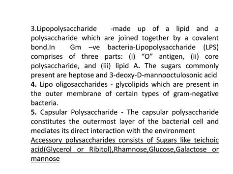 Bacterial Cell Wall Polysaccharides Kssd Ppt