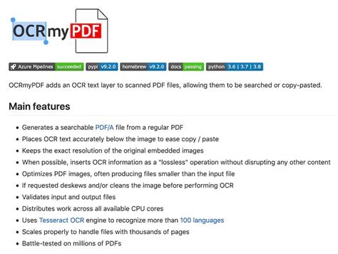 Ocrmypdf Searchable Text From Images Mybyways