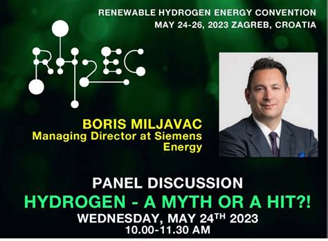ankica kovač on linkedin 📣 hydrogen a myth or a hit lets find out in rh2ec panel discussion…