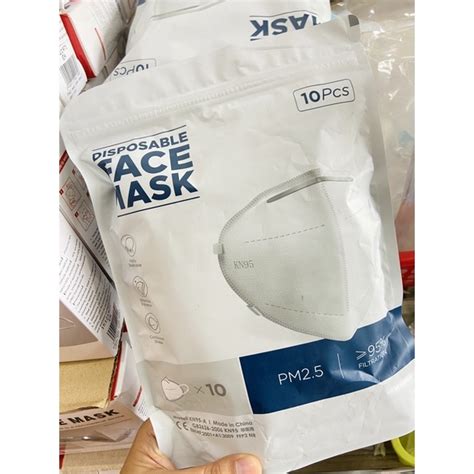 แมส Kn95 หน้ากากอนามัย Kn95 Facemask มาตรฐาน ป้องกันฝุ่น Pm2 5 กรองได้มากกว่า 95 แพ็ค10ชิ้น สี